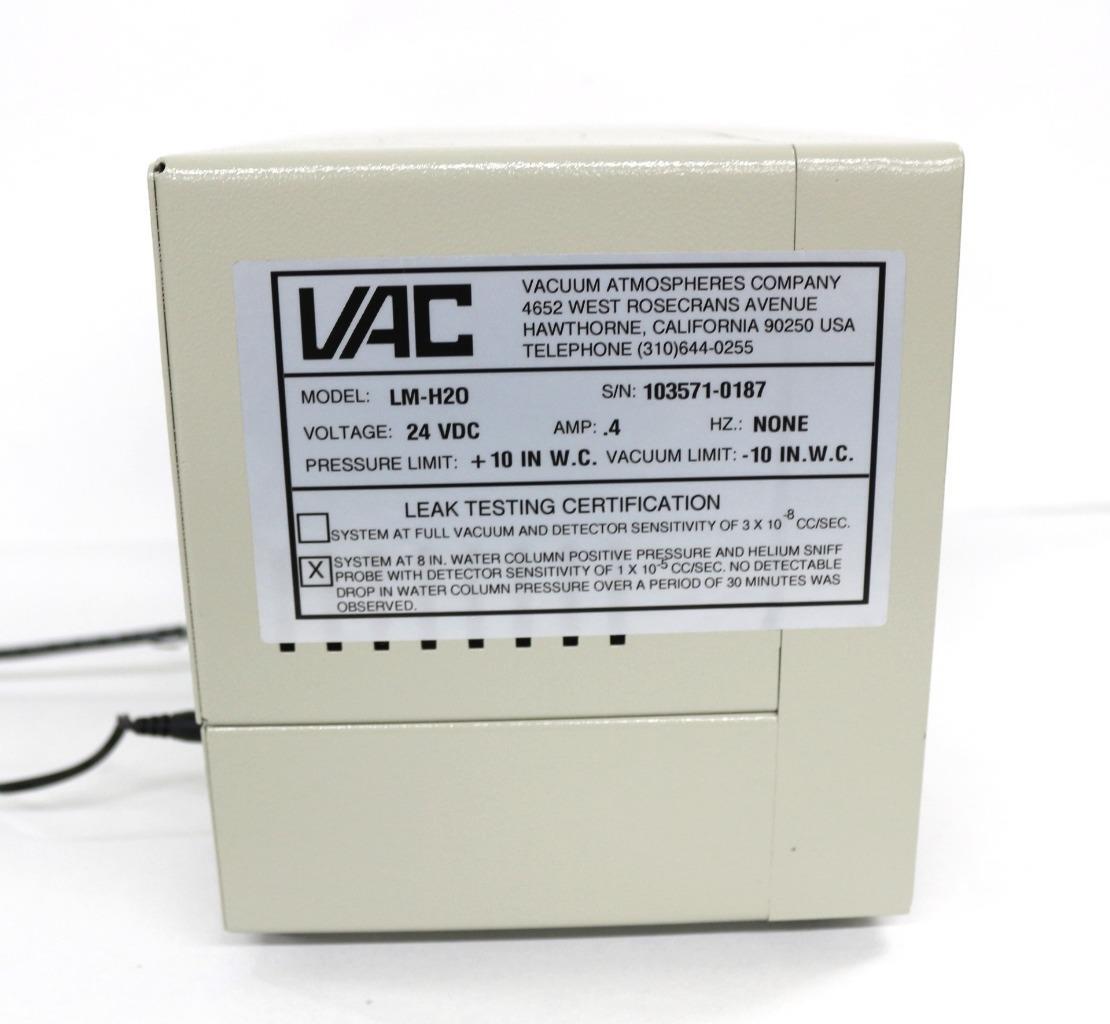 VAC, Vacuum Atmosphere Company LM-H2O VAC, Vacuum Atmospheres Company ...