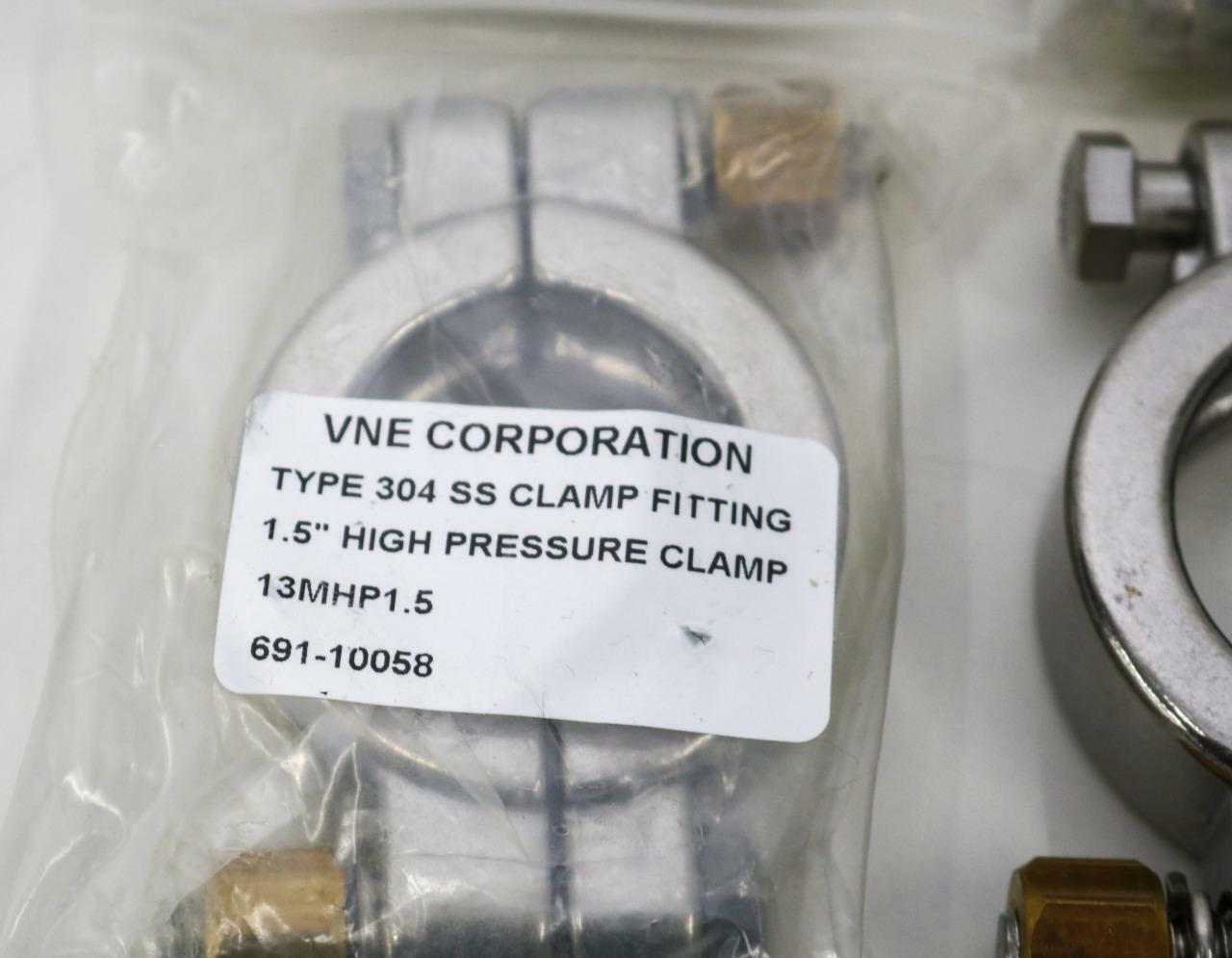 VNE Corporation 13MHP1.5 Lot of 4 304 SS High Pressure Clamp Fittings ...