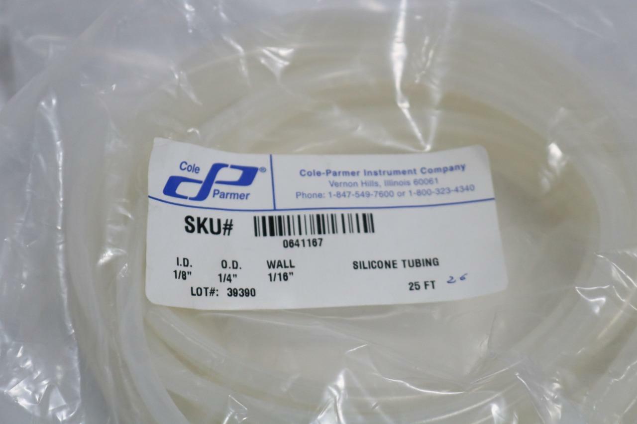 Cole-Parmer 06411-67 0641167 1/8″ ID, 1/4″ OD, Silicone Transfer Tubing ...